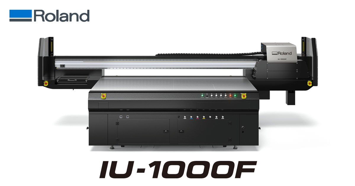 Roland DG Announces New IU-1000F Large-Format UV-LED Flatbed Printer ...