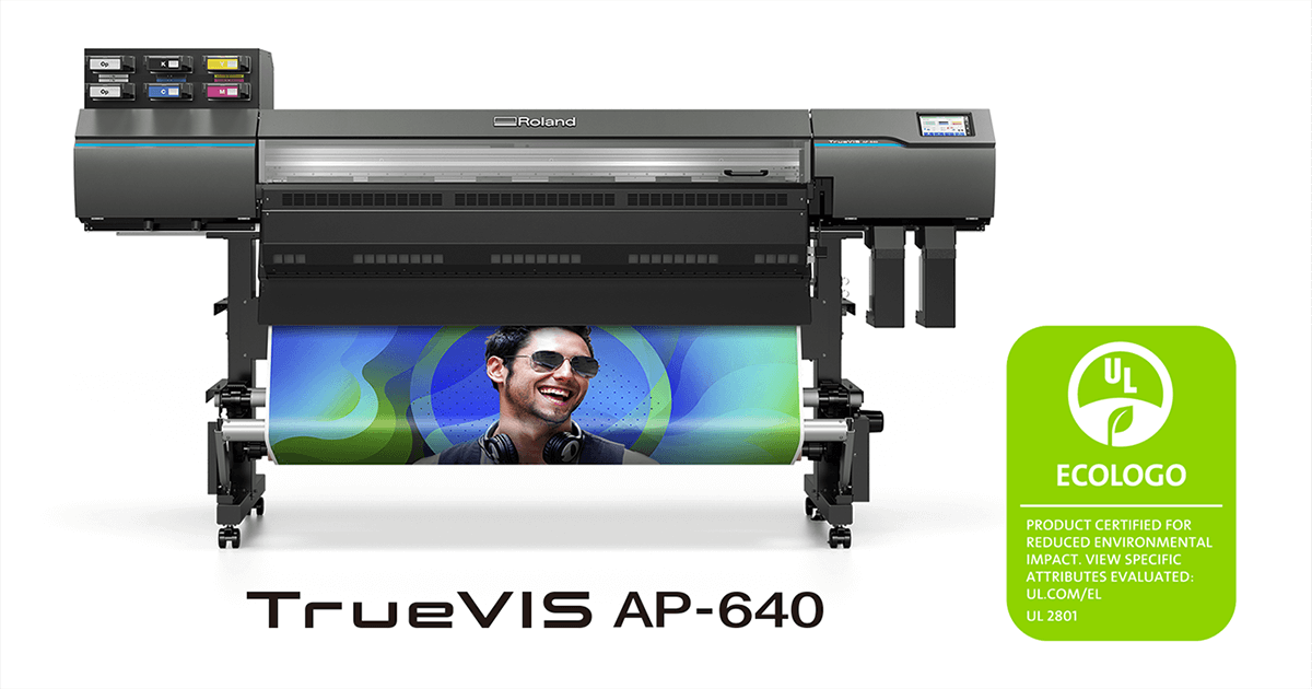 Roland DG Resin Ink for TrueVIS AP-640 Earns ECOLOGO Certification